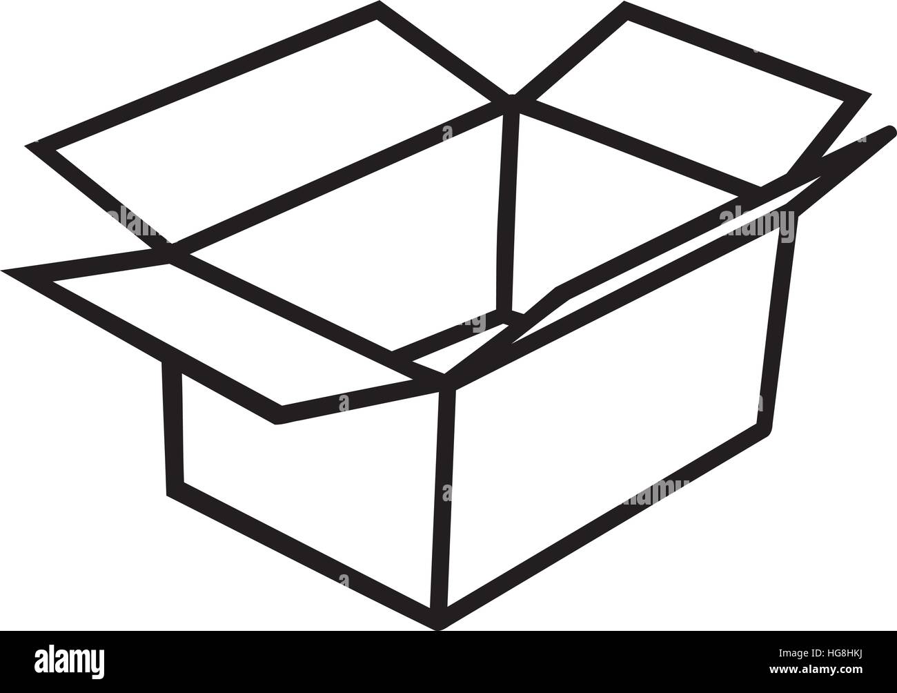 Carton box icon package hi-res stock photography and images - Alamy