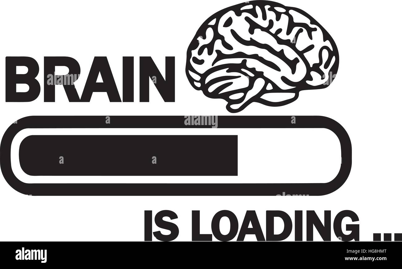 Brain is Loading Stock Vector Image & Art - Alamy