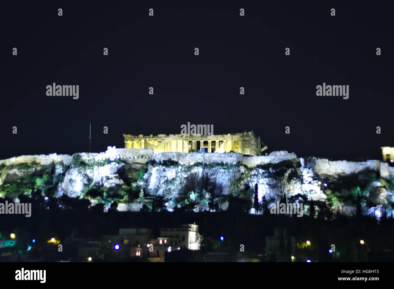 Parthenon at night hi-res stock photography and images - Alamy