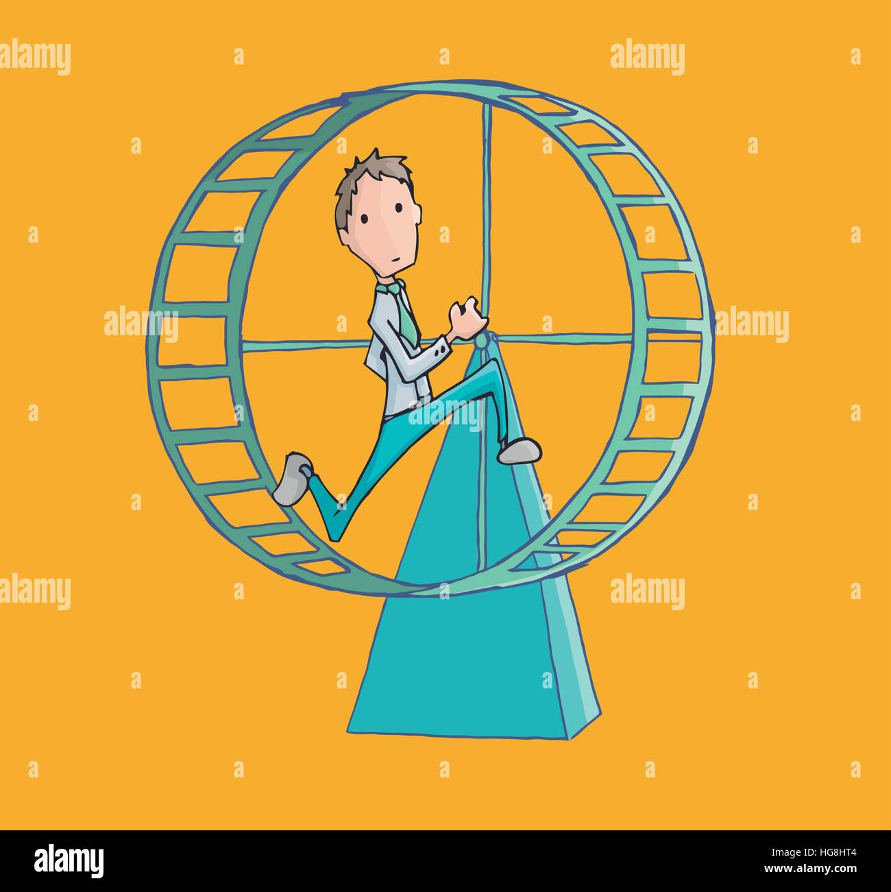 Business people trapped in Stock Vector Images - Alamy