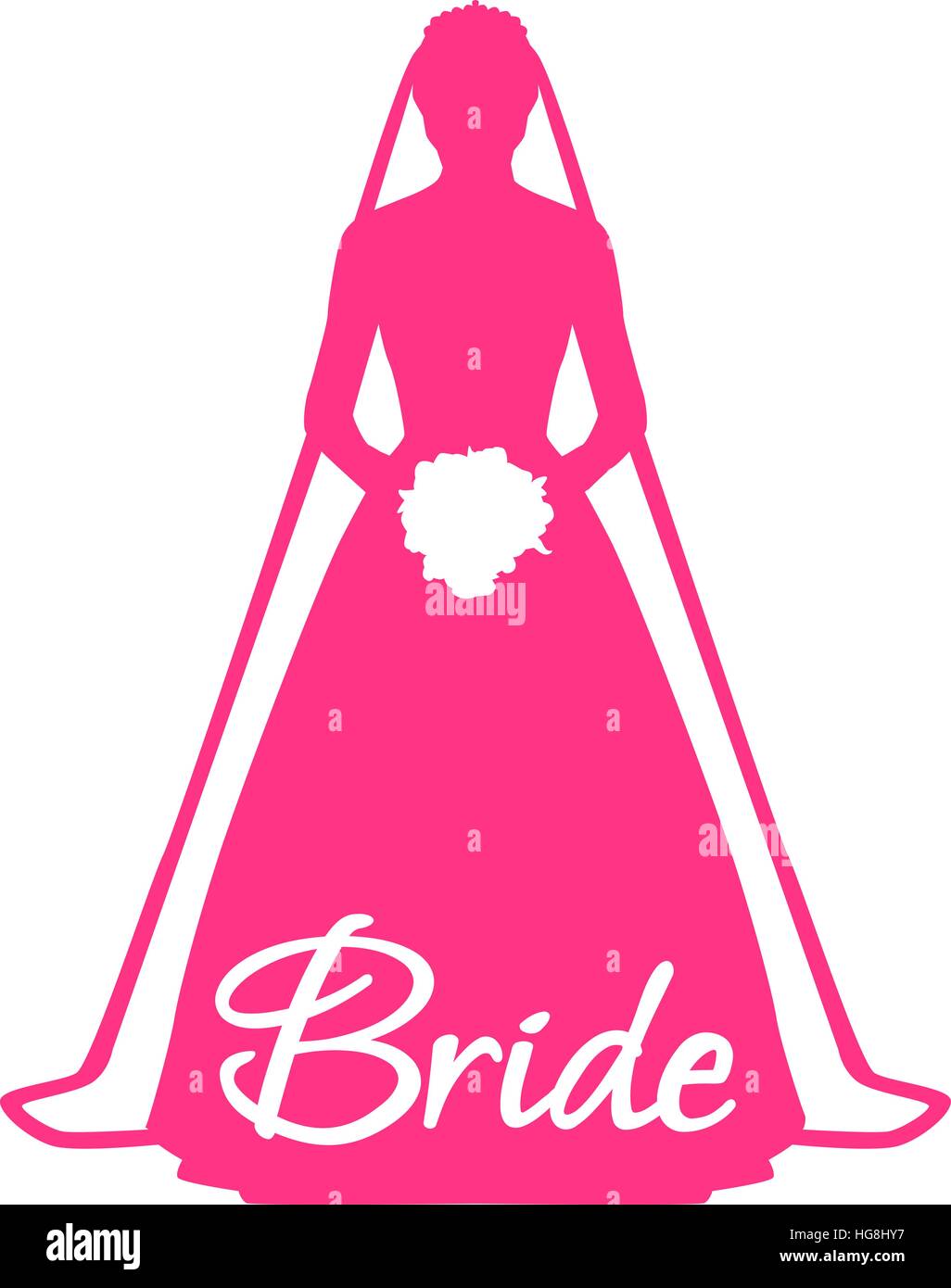 Pink Bride With Word Stock Vector Image Art Alamy pink-bride-with-word-stock-vector-image-art-alamy