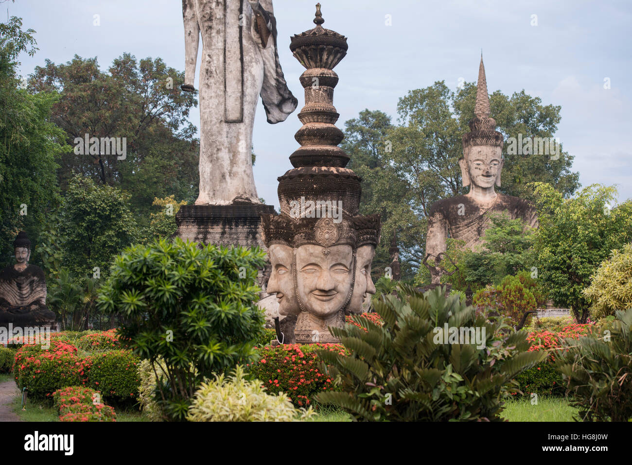 the Sala Kaew Ku Sculpture Park near the town of Nong Khai in Isan in ...