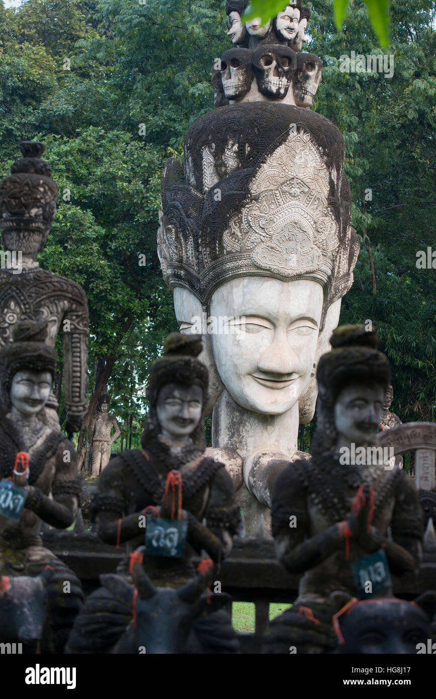 the Sala Kaew Ku Sculpture Park near the town of Nong Khai in Isan in ...