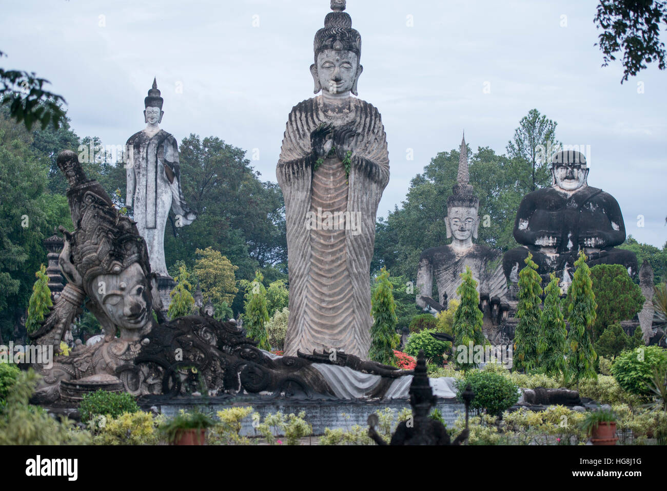 the Sala Kaew Ku Sculpture Park near the town of Nong Khai in Isan in ...