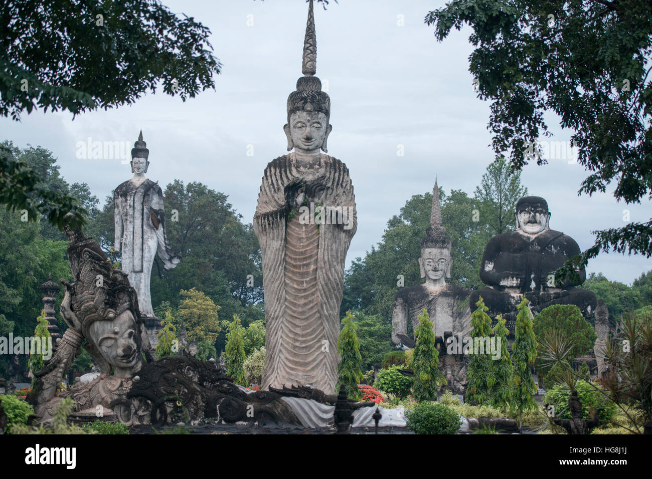 the Sala Kaew Ku Sculpture Park near the town of Nong Khai in Isan in ...