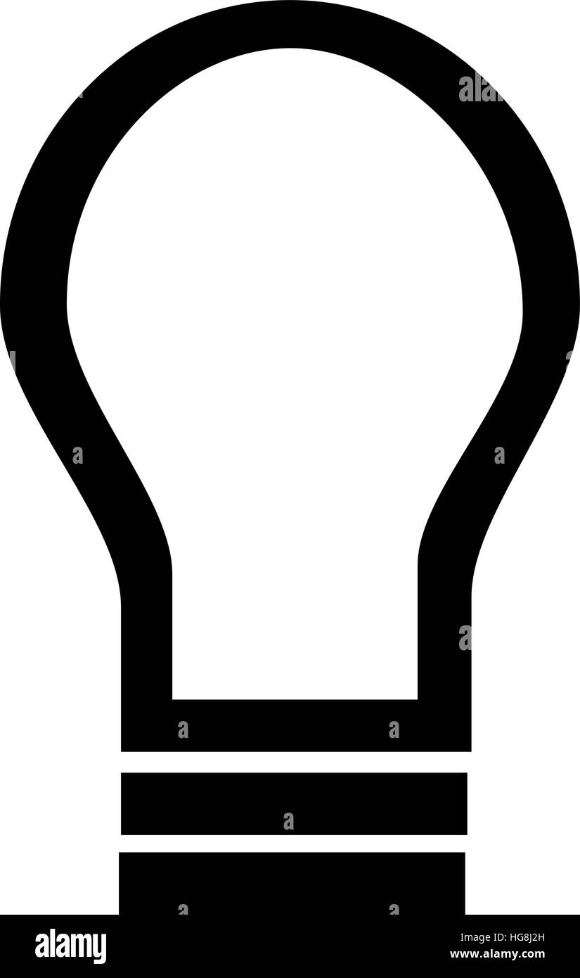 Simple bulb icon Stock Vector Image & Art - Alamy