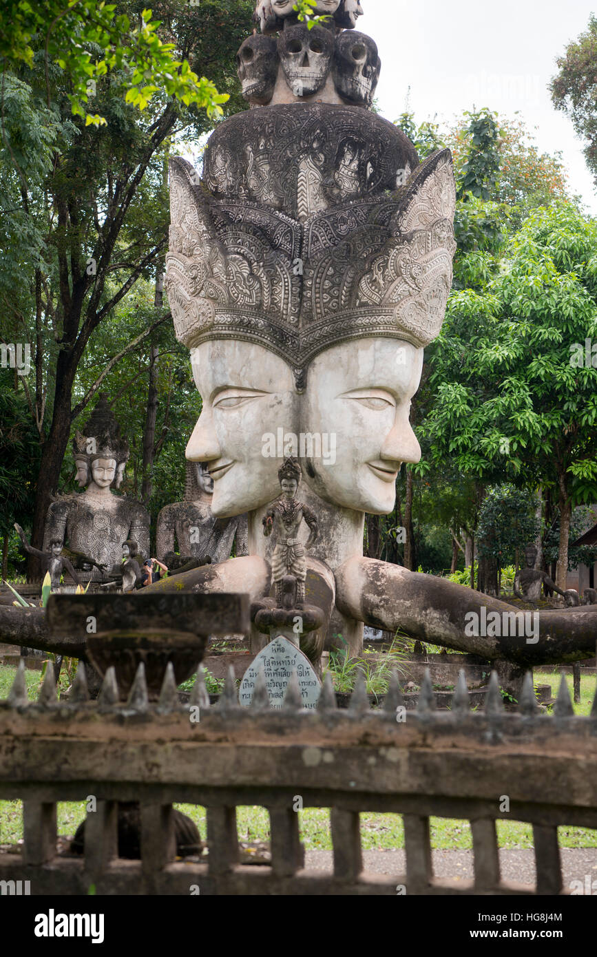 the Sala Kaew Ku Sculpture Park near the town of Nong Khai in Isan in ...