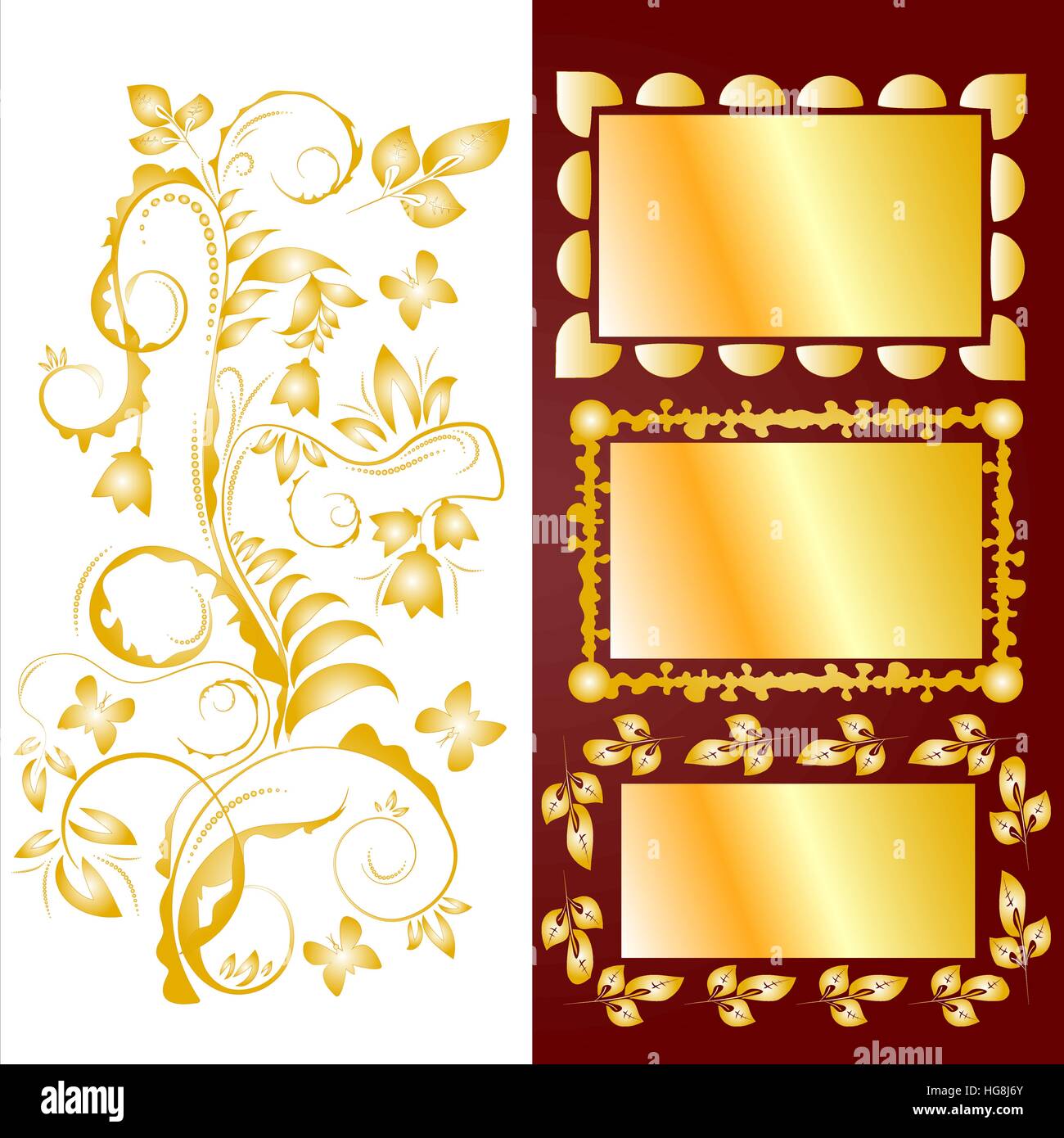 Ornamental design elements and frames Stock Vector Image & Art - Alamy