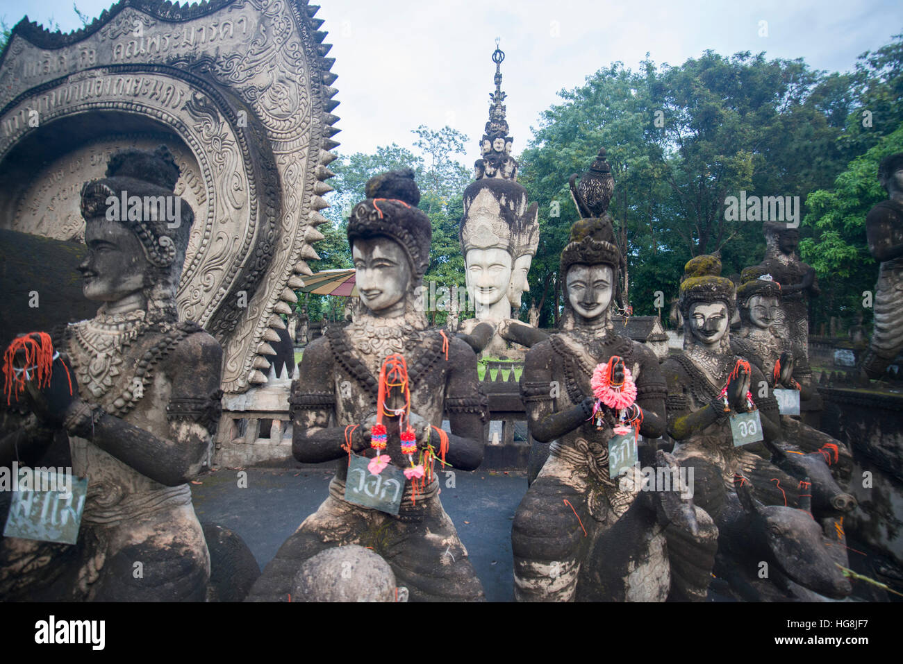 the Sala Kaew Ku Sculpture Park near the town of Nong Khai in Isan in ...