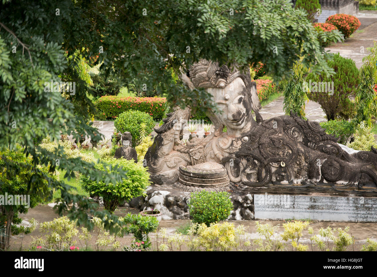 the Sala Kaew Ku Sculpture Park near the town of Nong Khai in Isan in ...