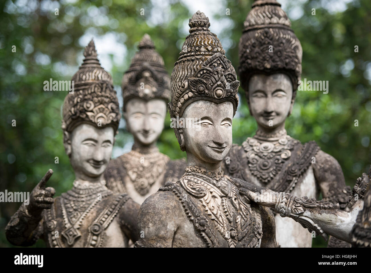 the Sala Kaew Ku Sculpture Park near the town of Nong Khai in Isan in ...