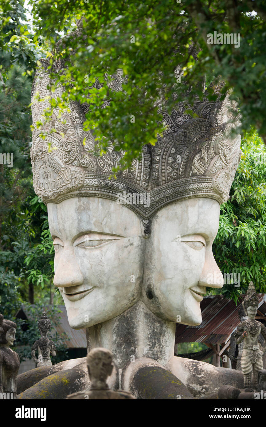 the Sala Kaew Ku Sculpture Park near the town of Nong Khai in Isan in ...