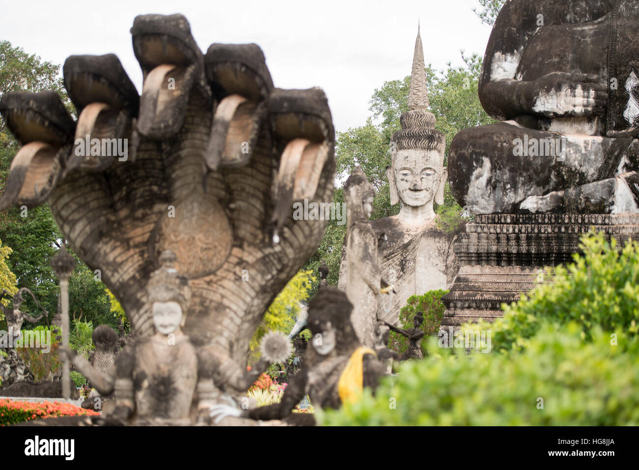 the Sala Kaew Ku Sculpture Park near the town of Nong Khai in Isan in ...