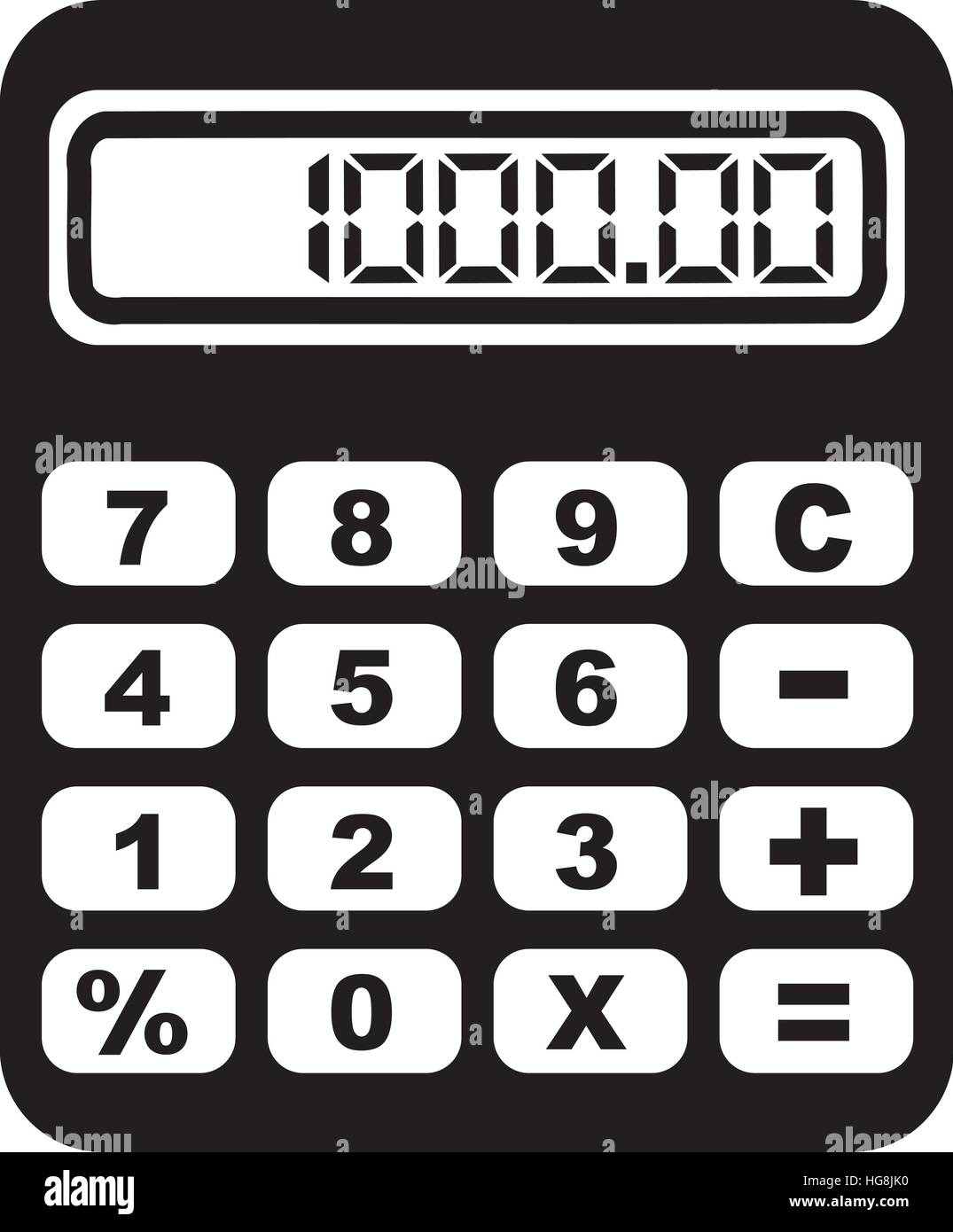Calculator pictogram Stock Vector Images - Alamy