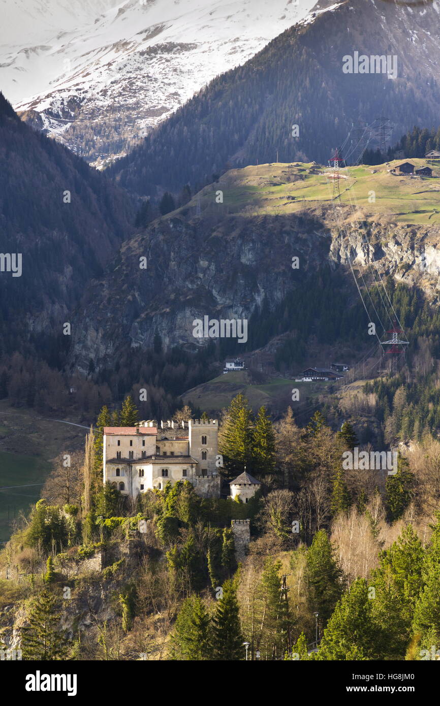Weissenstein Castle in ski resort Matrei in Osttirol, Austria Stock ...