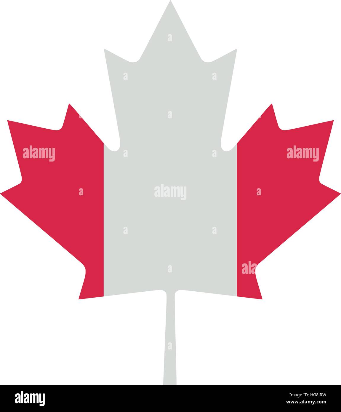 Maple leaf with canadian flag Stock Vector Image & Art - Alamy