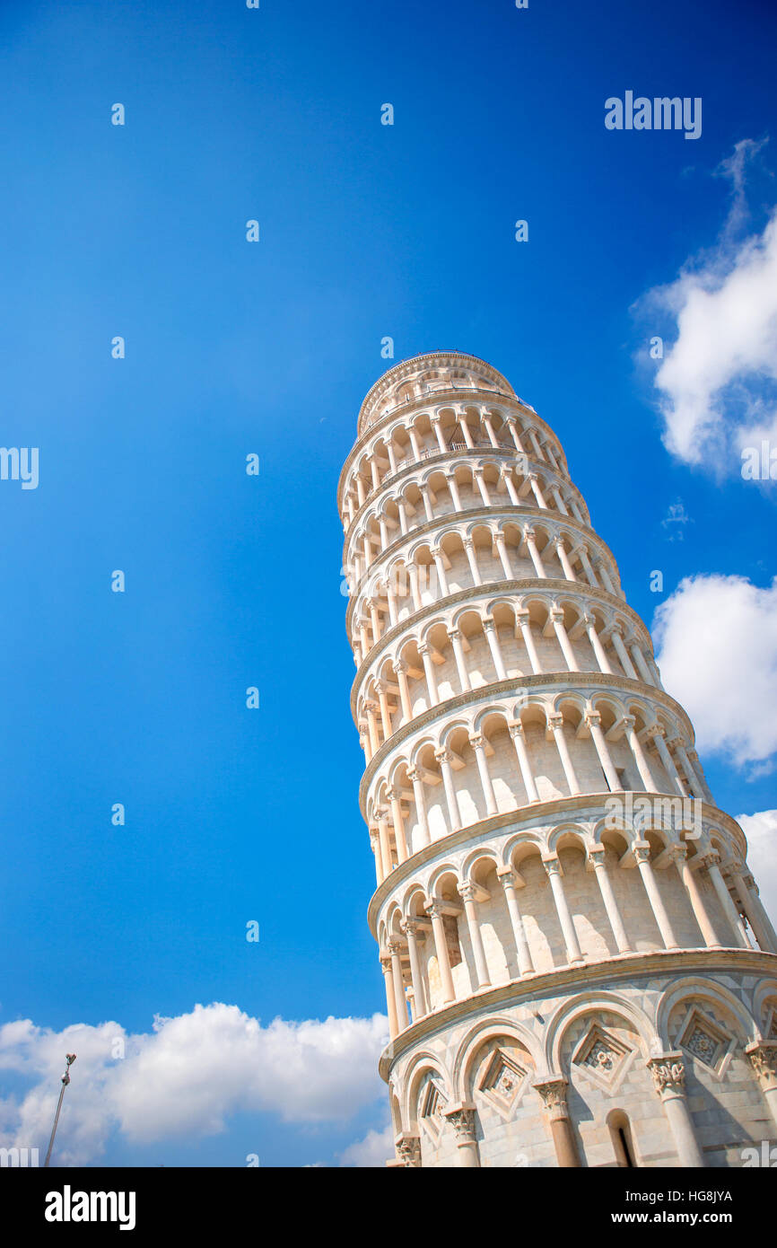 Beautiful view of leaning tower of Pisa, Italy Stock Photo - Alamy