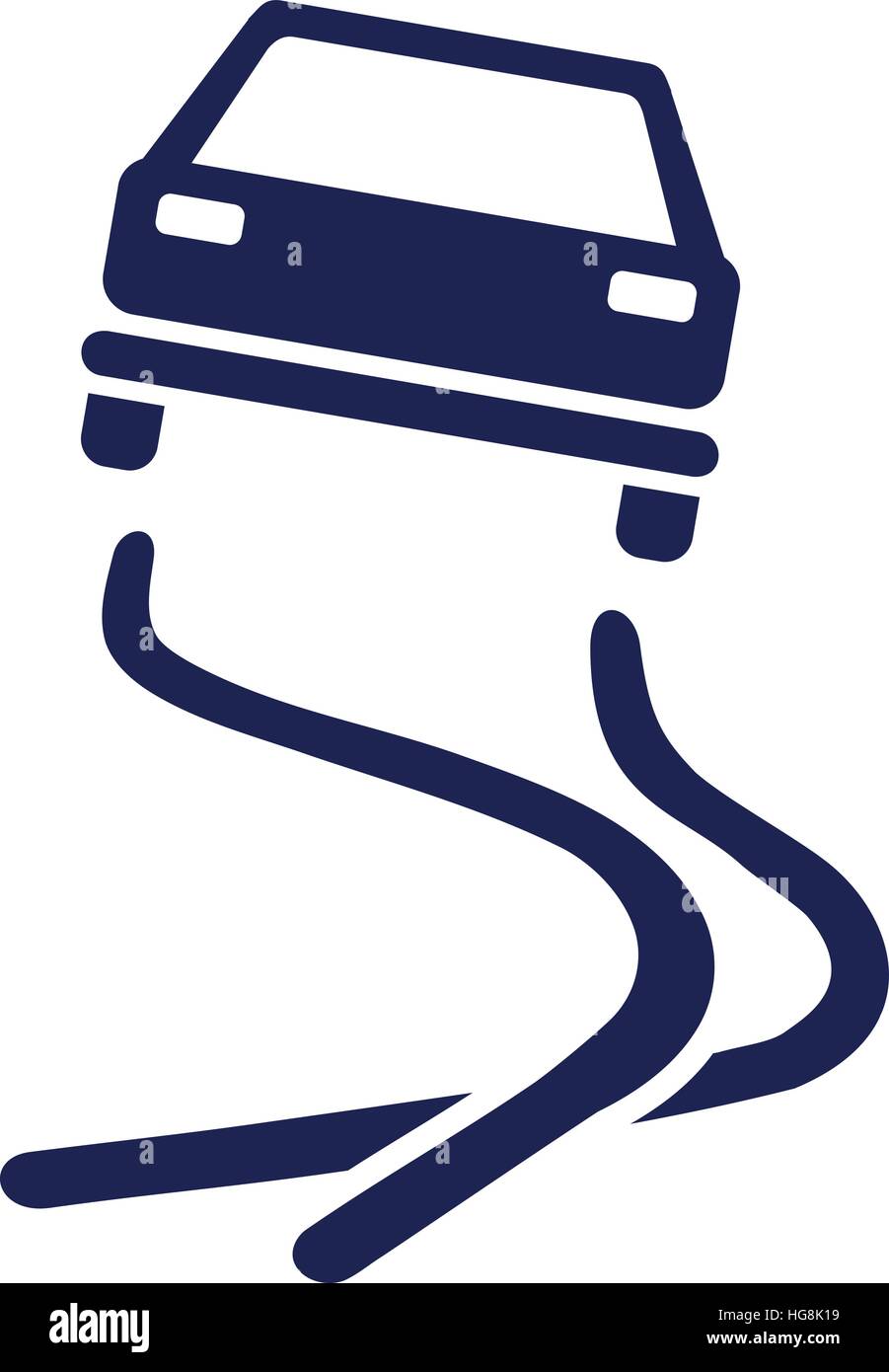 Car accident - out of control Stock Vector Image & Art - Alamy