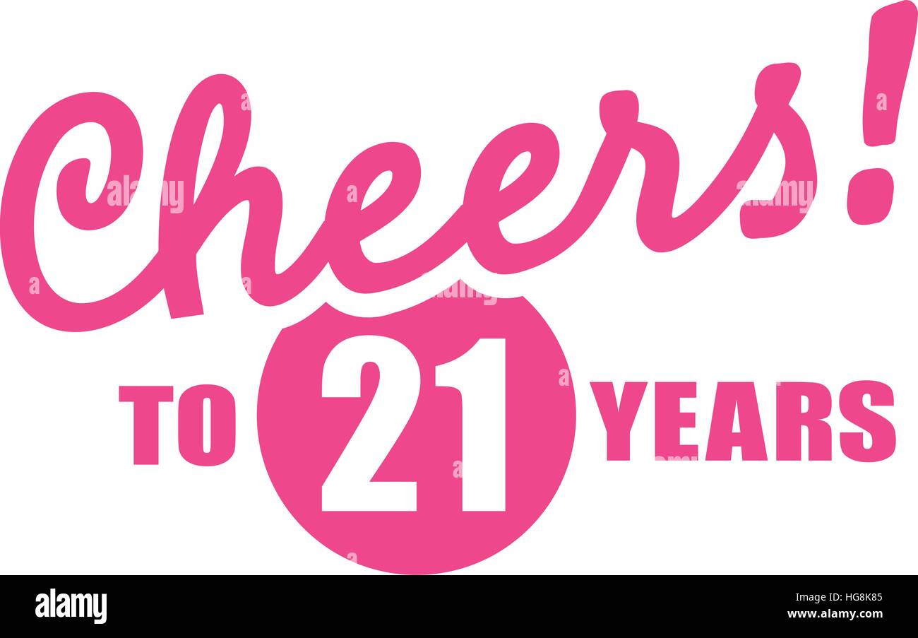 21 birthday icon vector vectors hi-res stock photography and images - Alamy