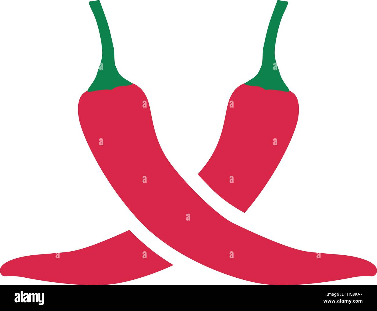 Hot spicy chillies Stock Vector Images - Alamy