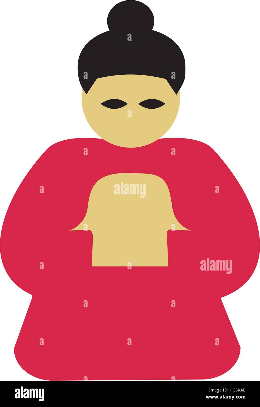 Chinese praying woman icon Stock Vector Image & Art - Alamy