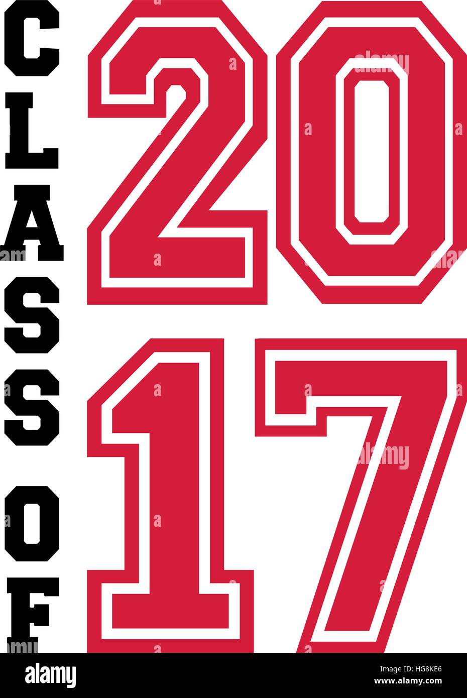 Class of 2017. College style Stock Vector Image & Art - Alamy