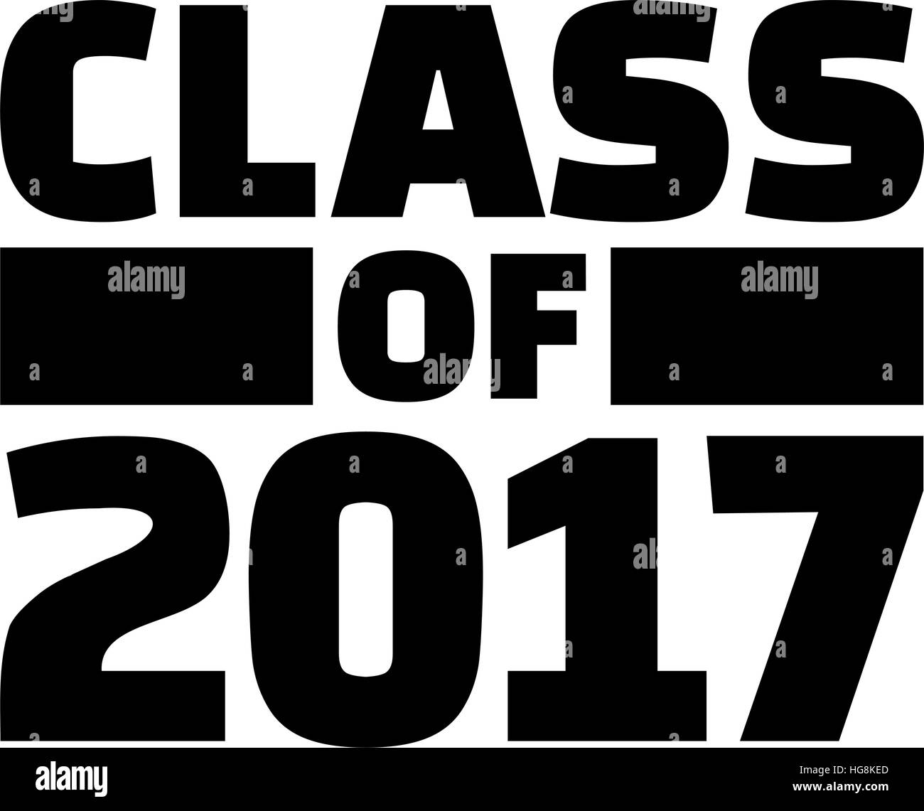 Class of 2017 Stock Vector Image & Art - Alamy