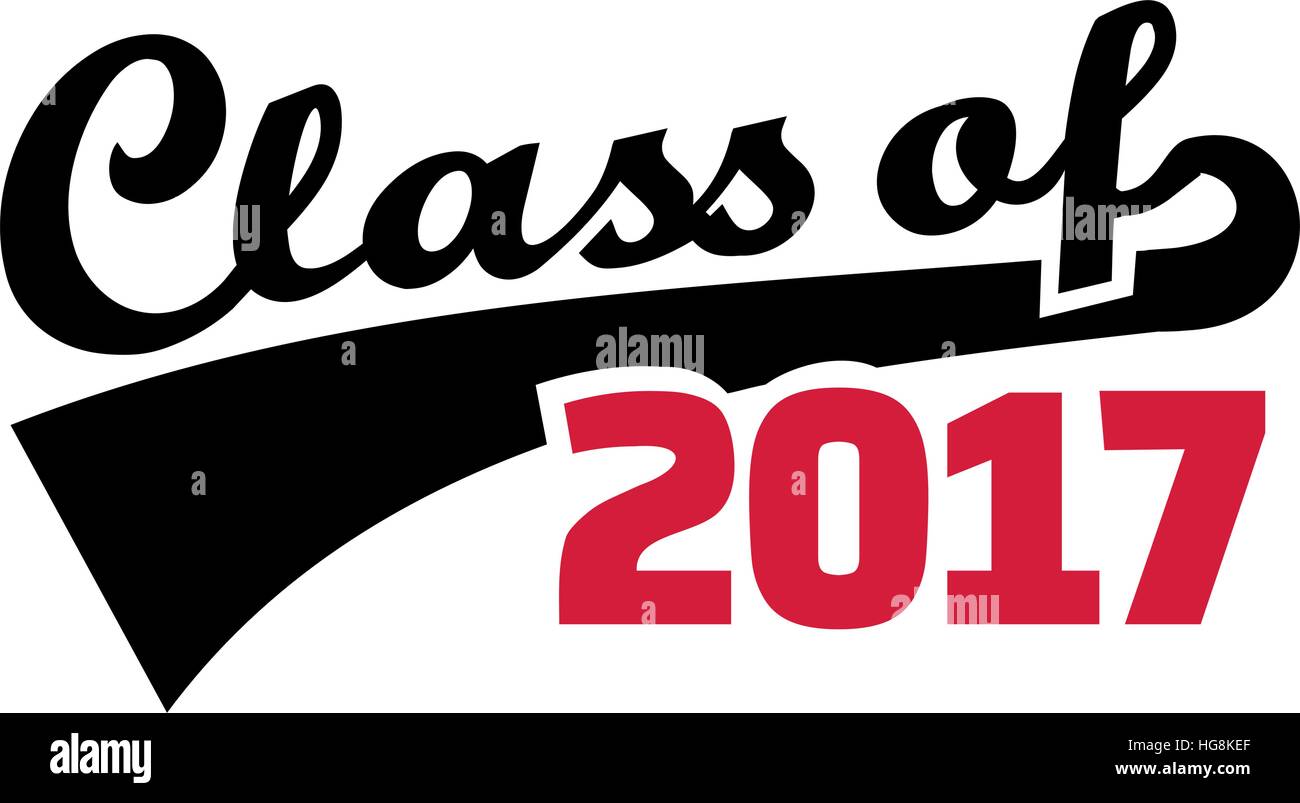 Class of 2017. Retro font Stock Vector Image & Art - Alamy