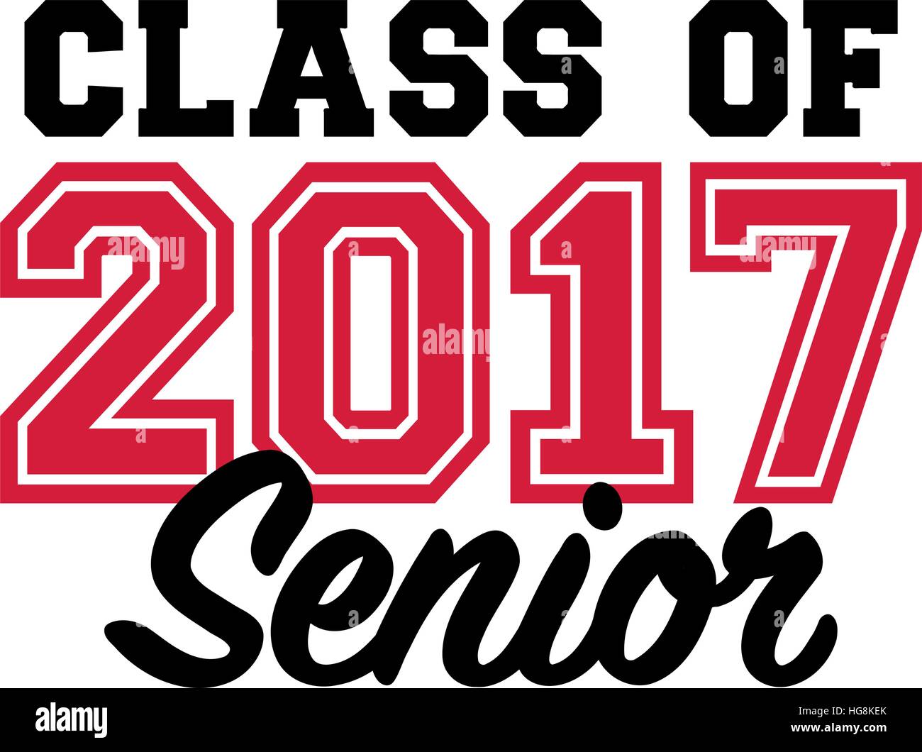 Class of 2017 senior Stock Vector Image & Art - Alamy
