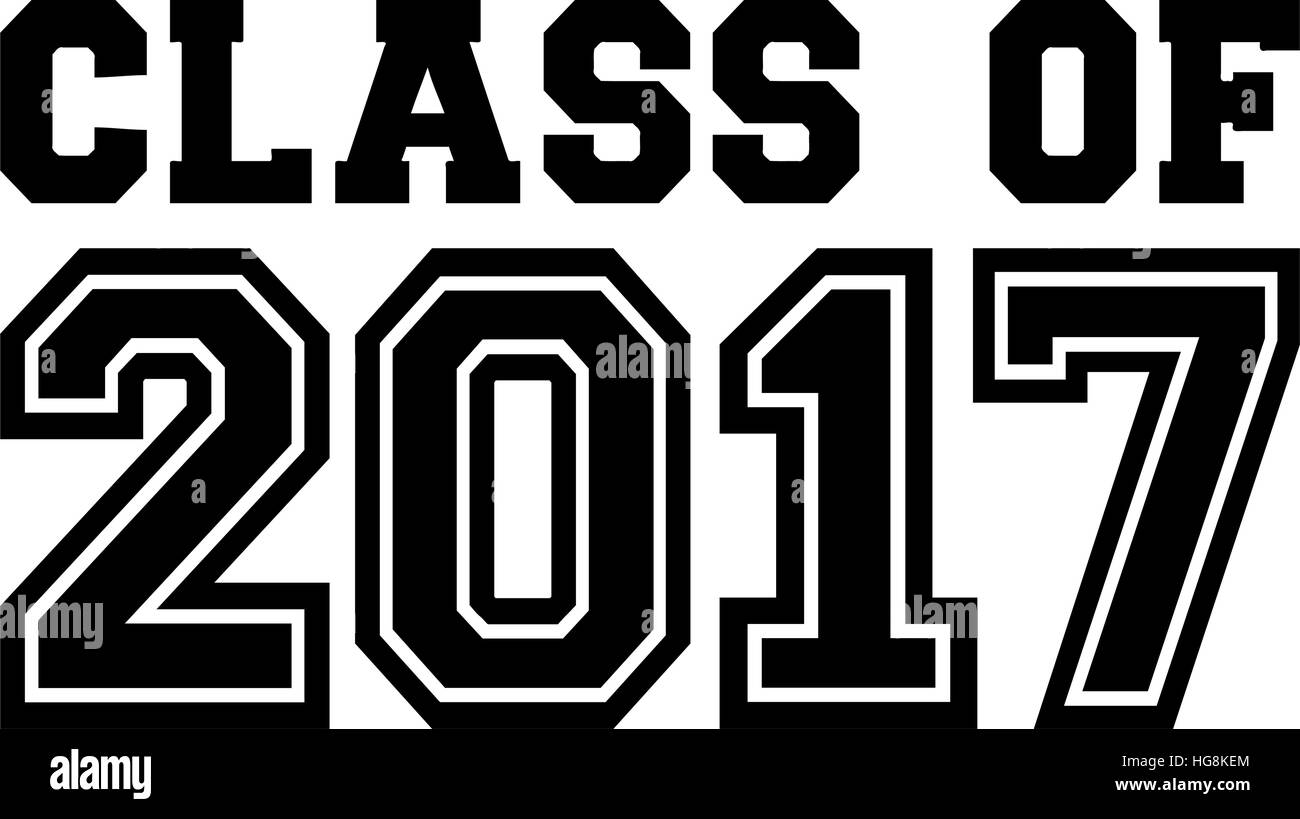 Class of 2017. College font Stock Vector Image & Art - Alamy