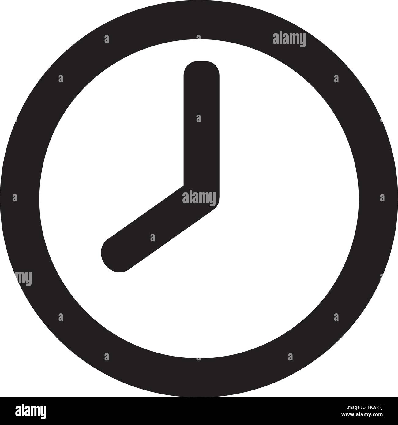 Very simple clock button Stock Vector Image & Art - Alamy