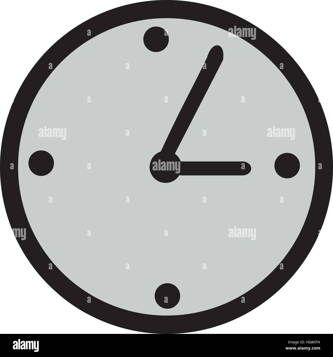 Clock icon with hour and minute hand Stock Vector Image & Art - Alamy