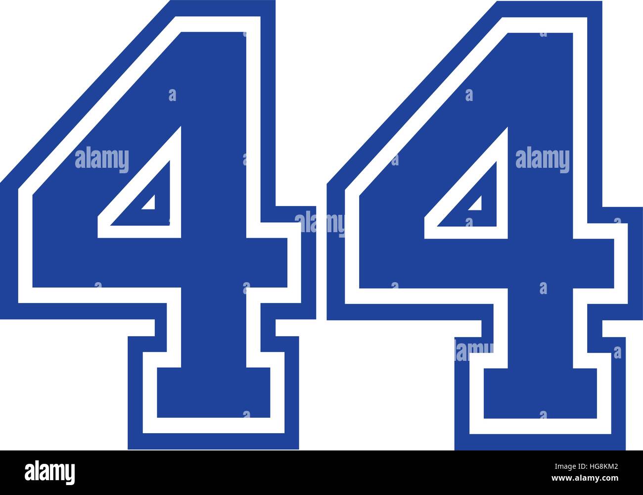 Fourty-four college number 44 Stock Vector Image & Art - Alamy