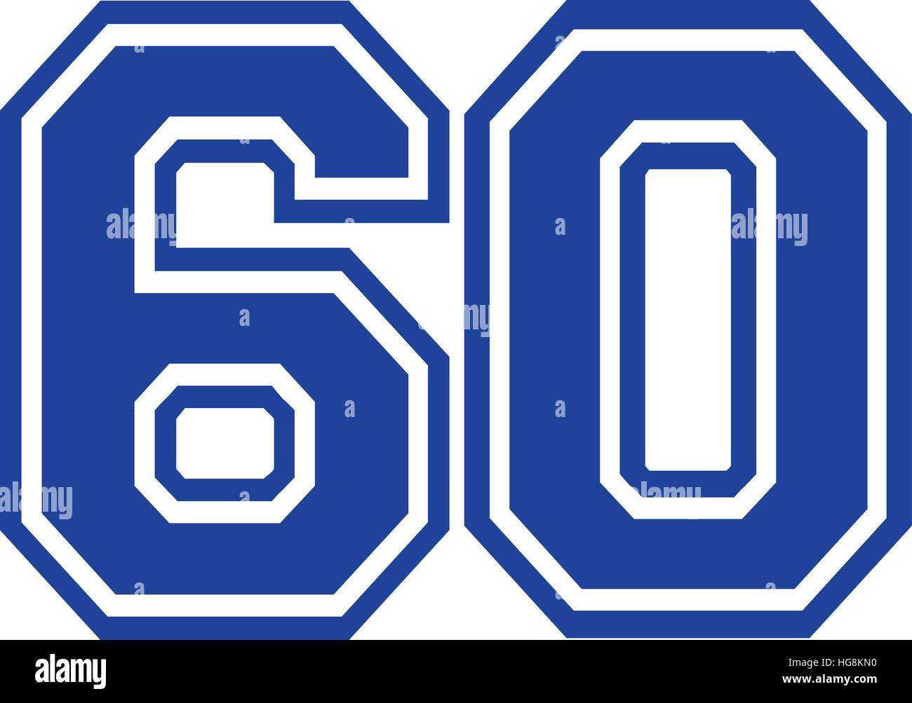 Sixty college number 60 Stock Vector Image & Art - Alamy