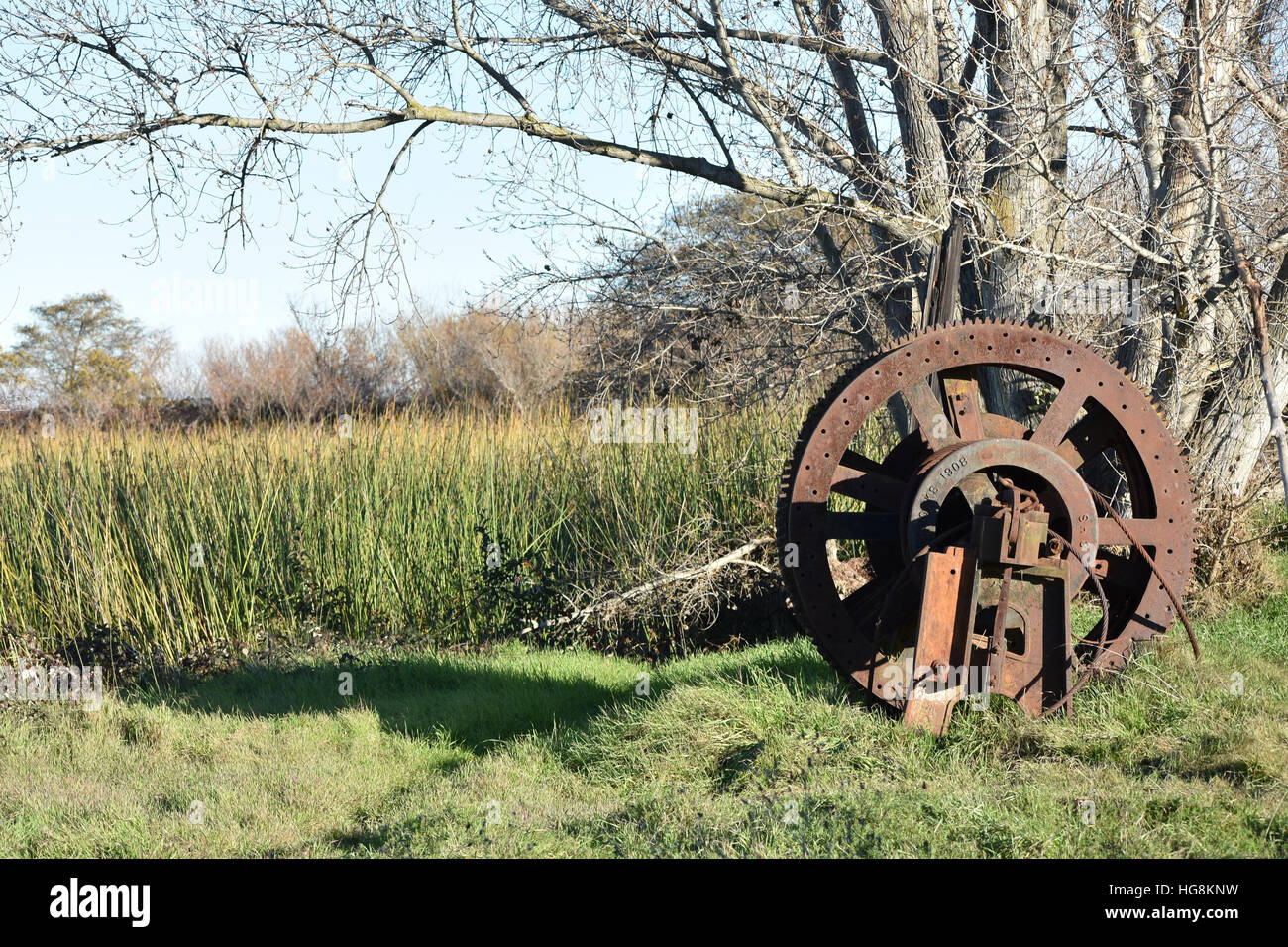 Rusty wheel from 1908 Stock Photo - Alamy