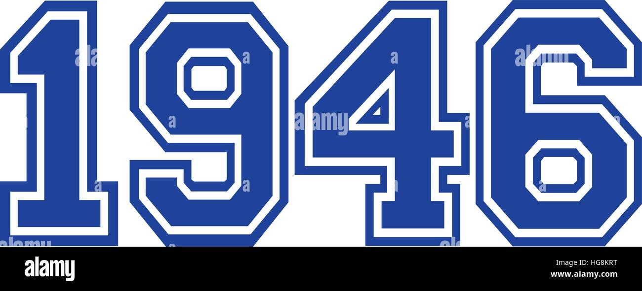 The year 1946 Stock Vector Images - Alamy