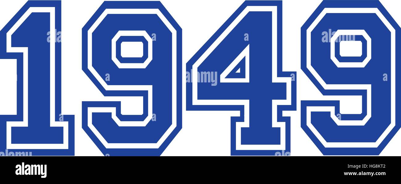 Year 1949 Stock Vector Images - Alamy