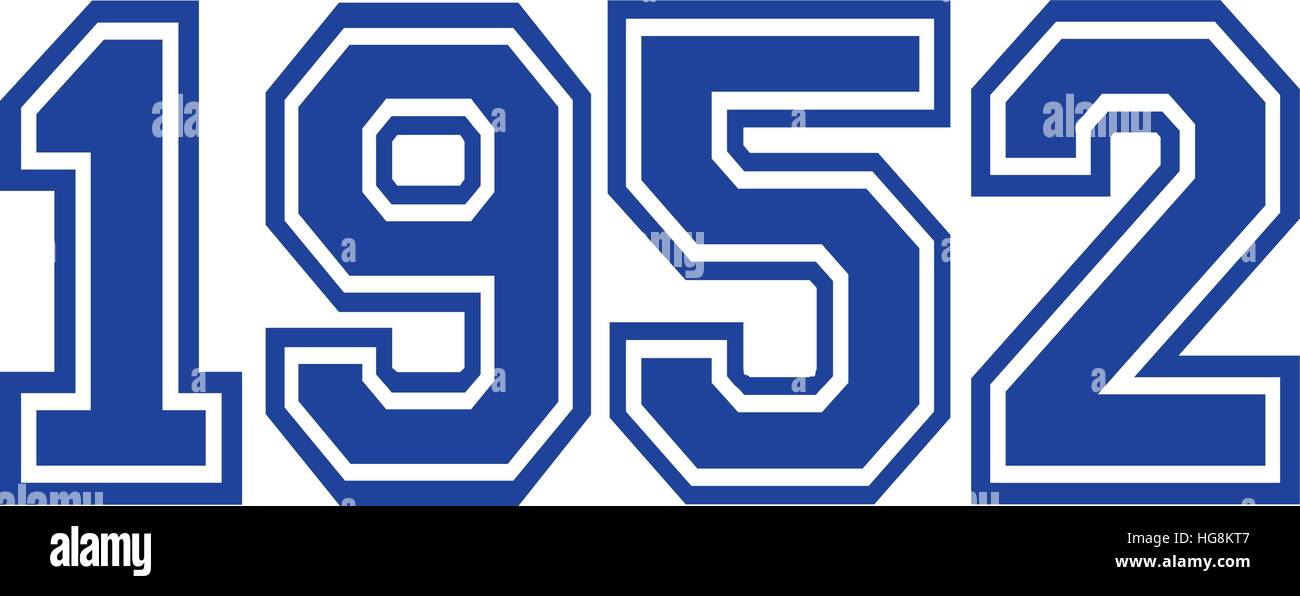 1952 vector vectors hi-res stock photography and images - Alamy