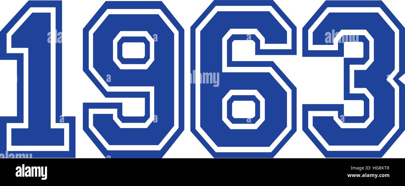 1963 year Stock Vector Images - Alamy