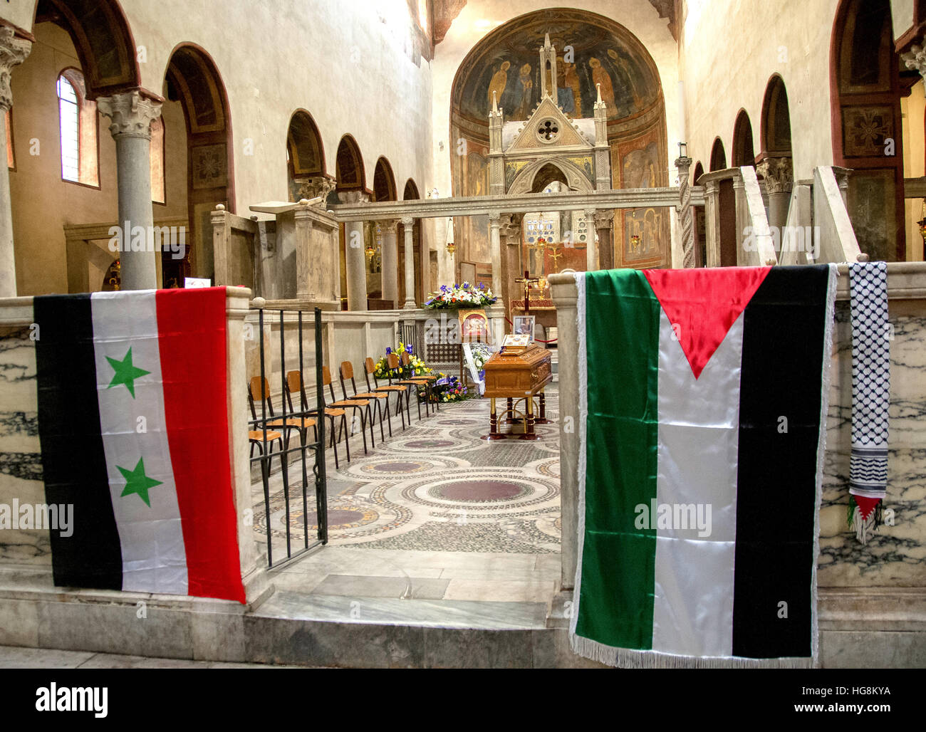 Rome, Italy. 05th Jan, 2017. The last goodbye to Hilarion Capucci ...