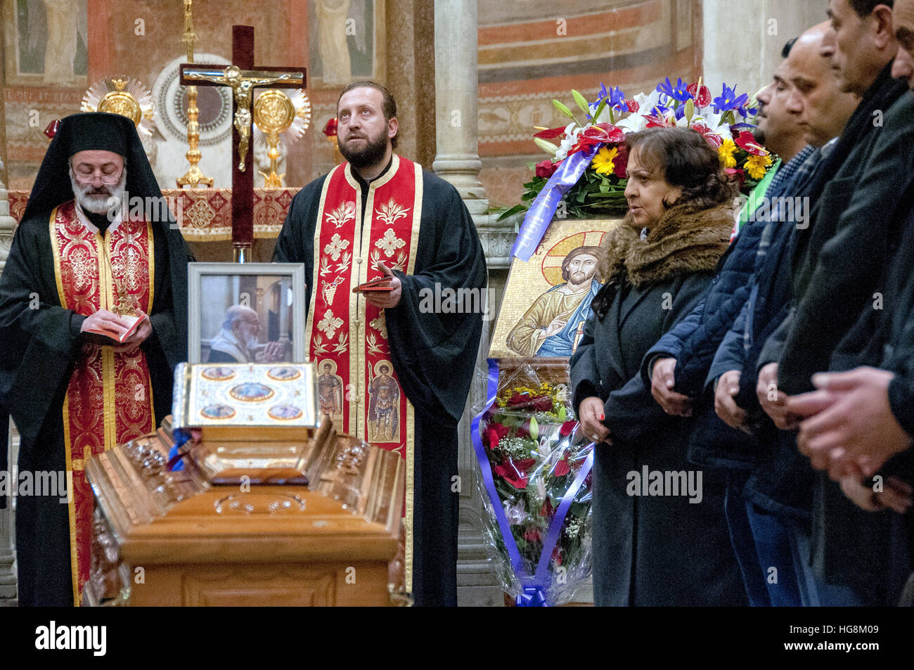 Rome, Italy. 05th Jan, 2017. The last goodbye to Hilarion Capucci ...