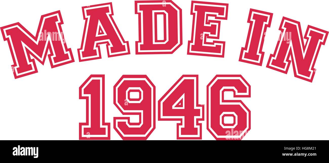 The year 1946 Stock Vector Images - Alamy