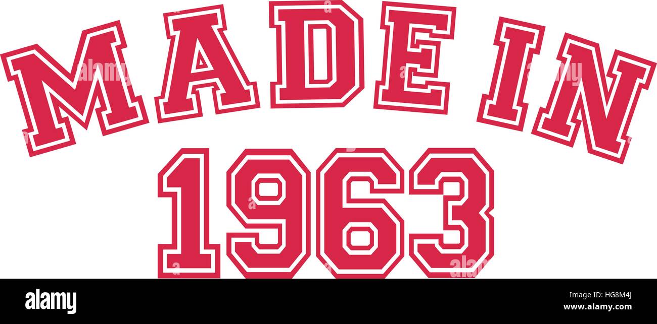 Made in 1963 Stock Vector Image & Art - Alamy