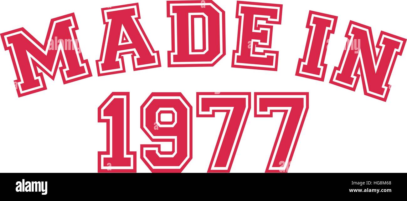1977 in Stock Vector Images - Alamy