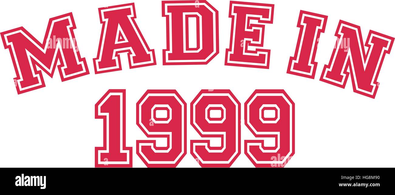 1999 number Stock Vector Images - Alamy