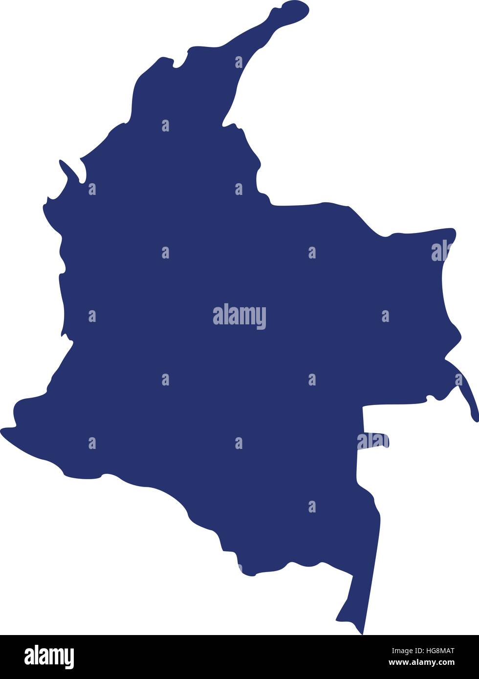 Contour map colombia vector hi-res stock photography and images - Alamy