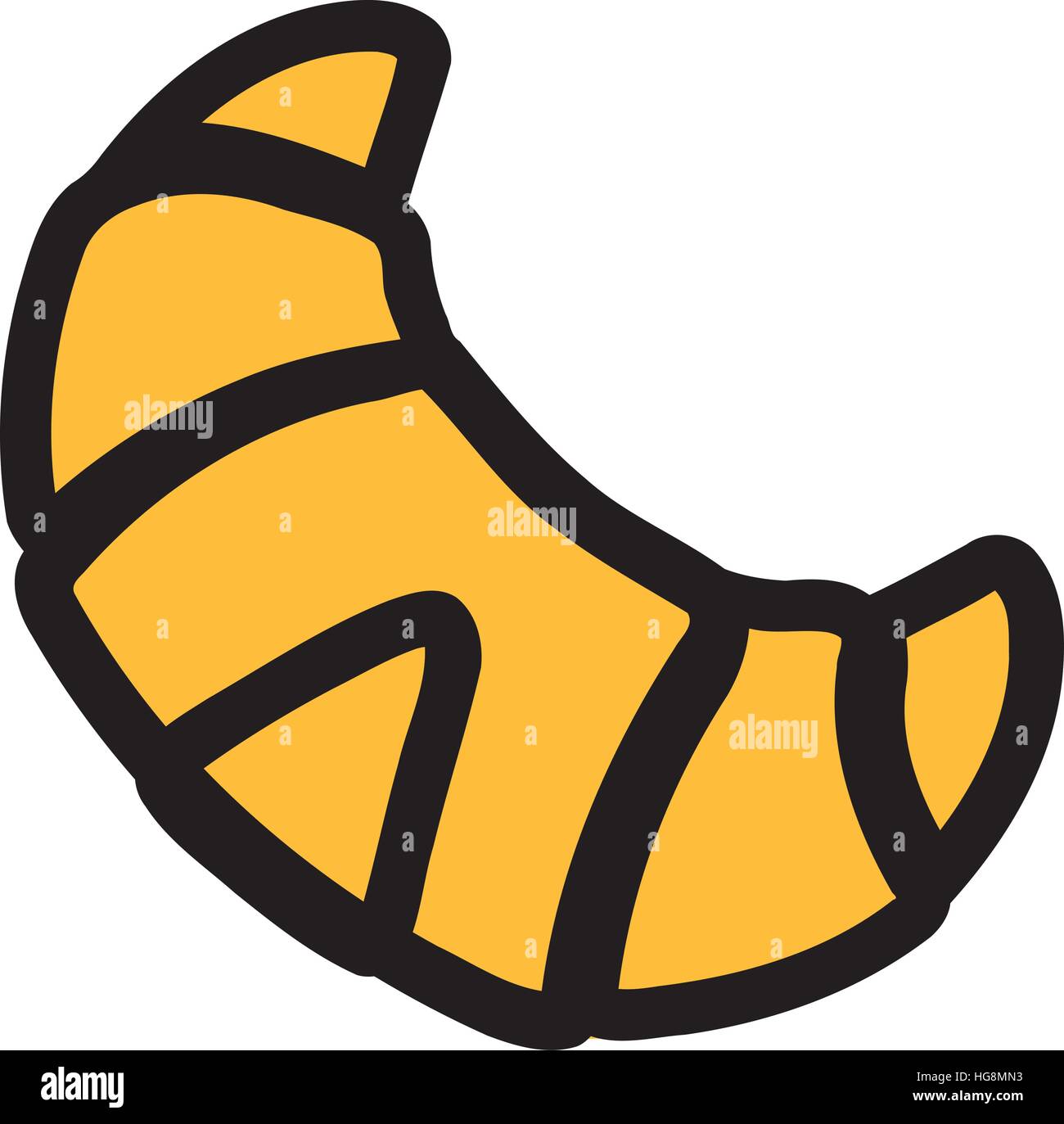 Croissant cartoon style Stock Vector Image & Art - Alamy