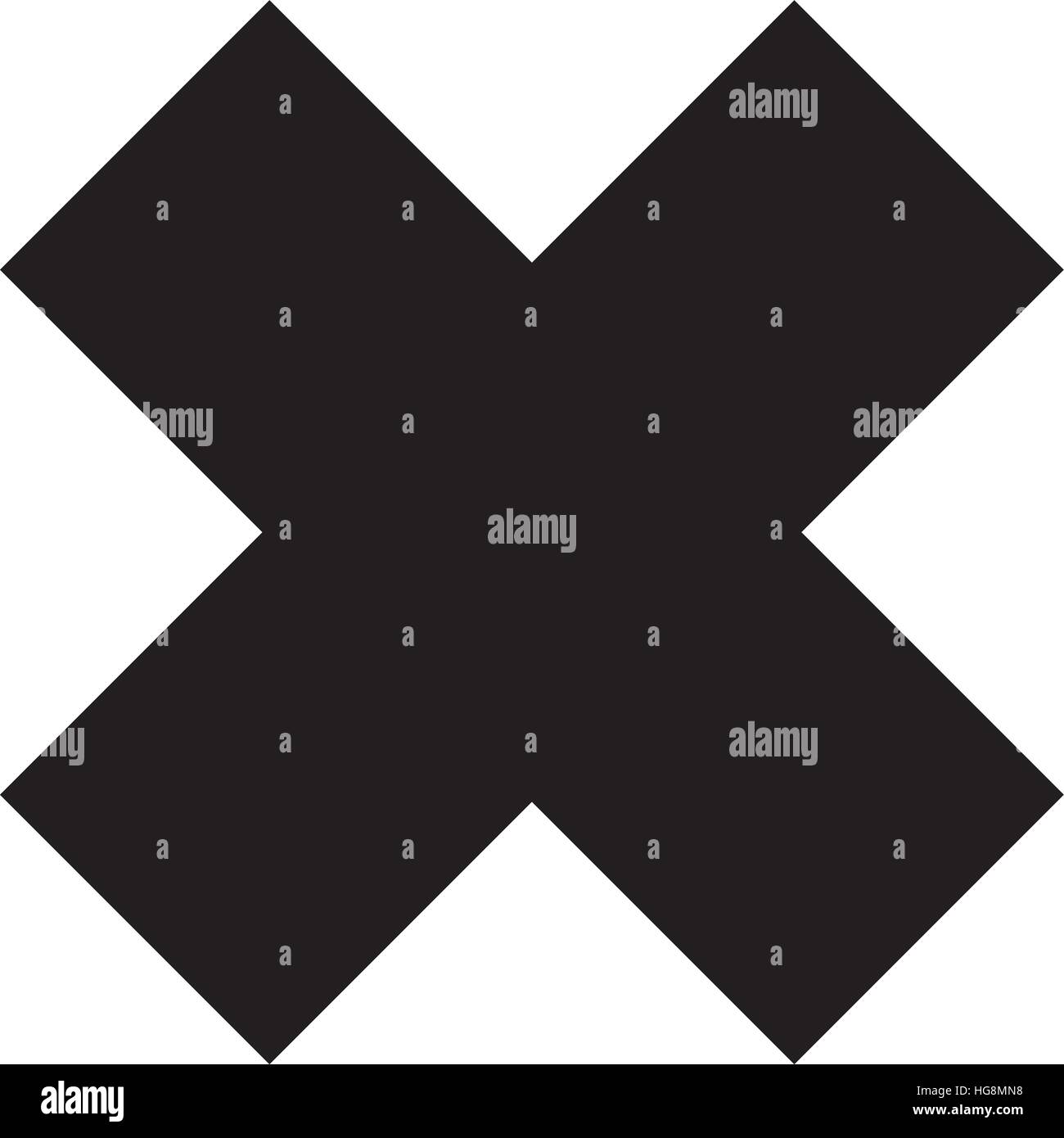 Bold cross icon Stock Vector Image & Art - Alamy