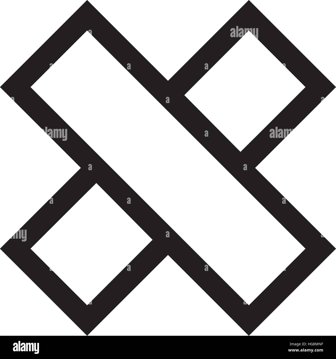 Cross icon shape Stock Vector Image & Art - Alamy
