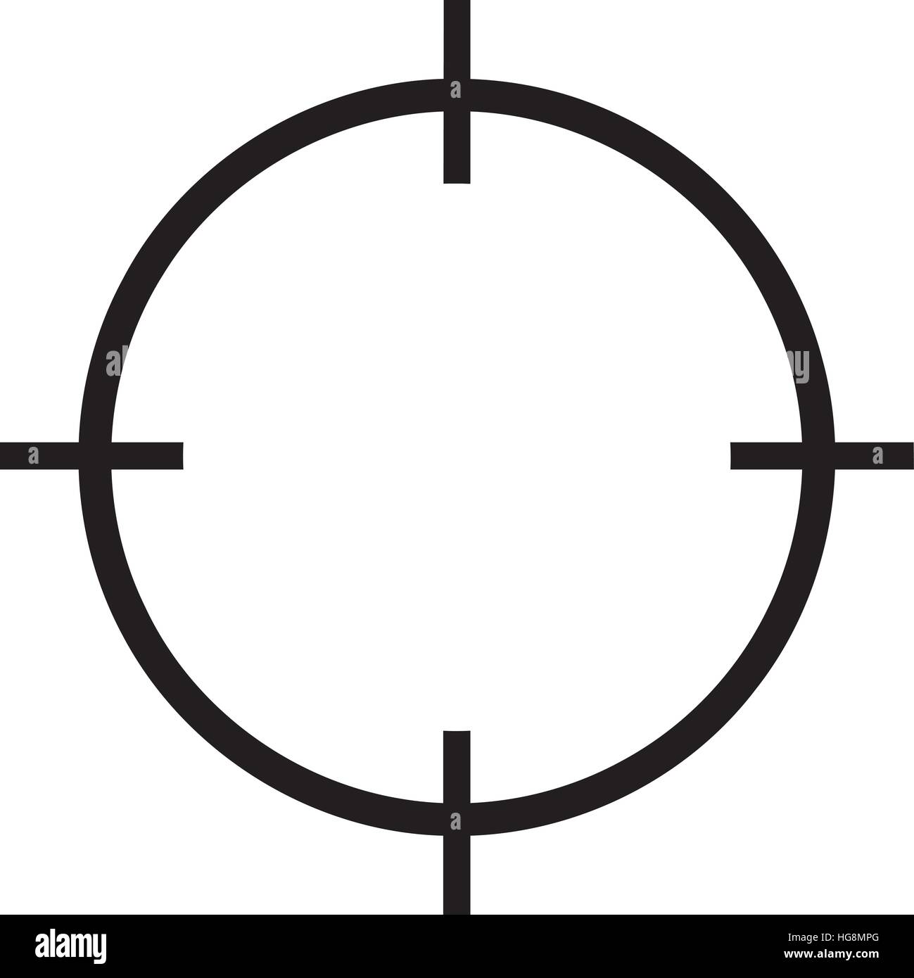 Crosshair reticle sniper Stock Vector Images - Alamy